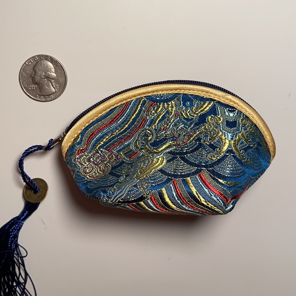 Bags | Silk Brocade Coin Purse | Poshmark